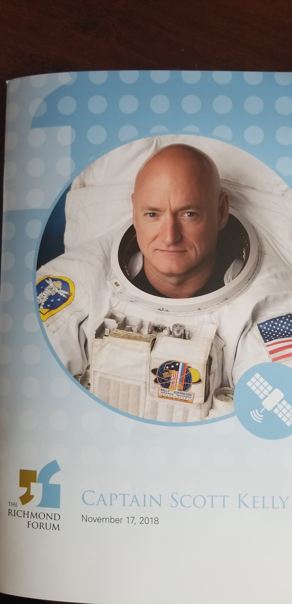 Astronaut Scott Kelly Inspires – Cynthia's Communique